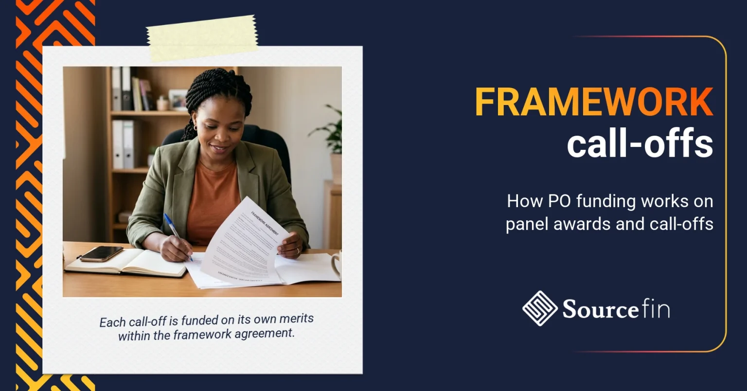 Purchase Order Funding Framework Contracts: SA Smart